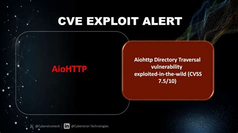 Cyberxtron Technologies On Linkedin Cve Aio Patchnow Cvealert