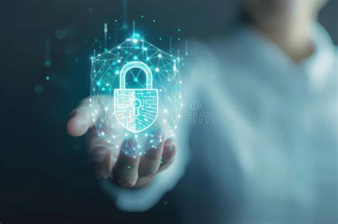 Cyber Security Data Protect And Privacy Concept Businessman Protects Personal Data On Virtual