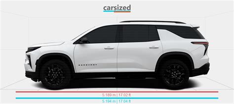 Dimensions Chevrolet Traverse 2024 Present Vs Chevrolet Traverse 2017