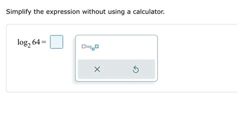 Solved Simplify The Expression Without Using A Calculator Chegg
