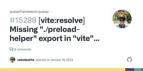 [vite resolve] missing preload helper export in vite package