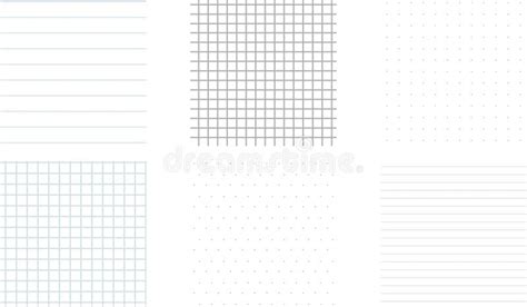Grid Empty Background Square Line Dot Graph Paper School Math Sheet Grid Paper Sheet Memo