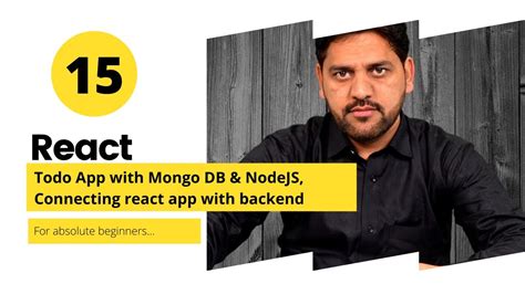 Todo App With Mongo Db Nodejs Connecting React App With Backend Youtube