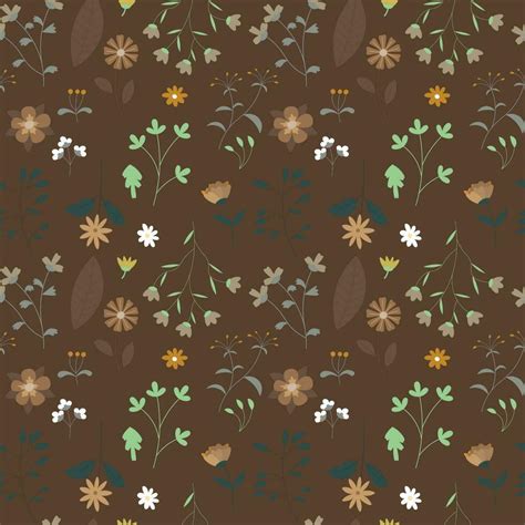 Abstract Flat Hand Draw Floral Pattern Background Vector 29495728