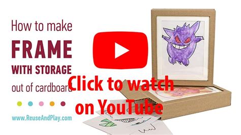 Easy Change Cardboard Art Frame DIY Tutorial