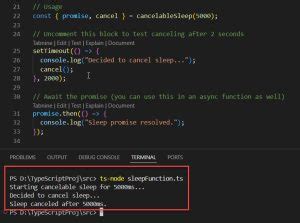 How To Implement Sleep Function In Typescript