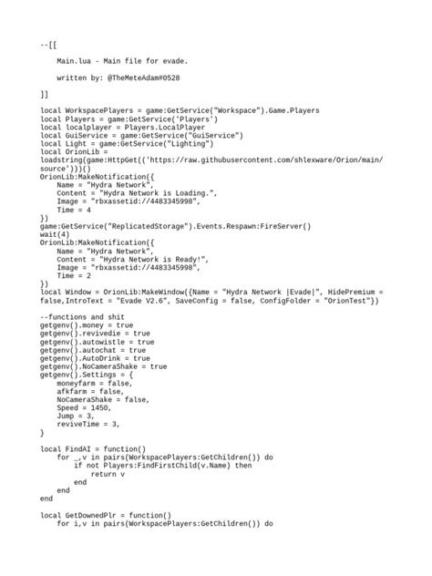 Roblox Evade Op Script Working Not Pached Pastebin Pdf Computing Software