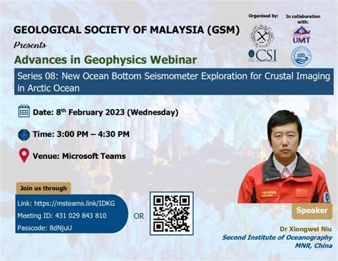 Centre For Subsurface Imaging Utp On Linkedin China Geophysics Webinar Geology Exploration