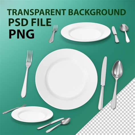Premium Psd Plate Setting Png