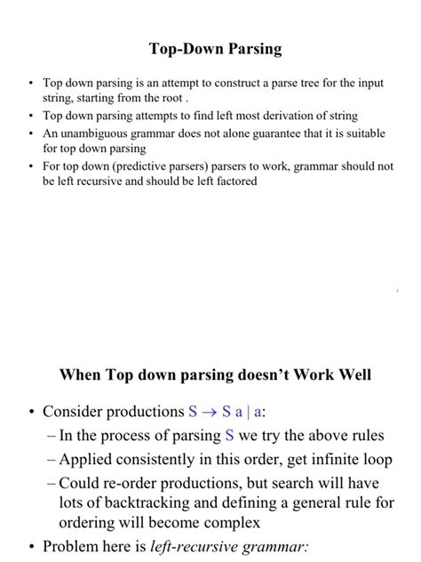 top down parsing pdf parsing software engineering