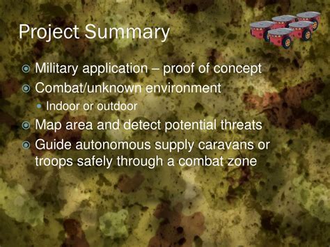Ppt Multiple Robot Navigation And Mapping For Combat Environment
