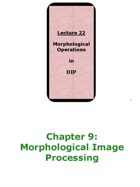 Morphological Operations In Dip Download Free Pdf Signal Processing Digital Signal Processing