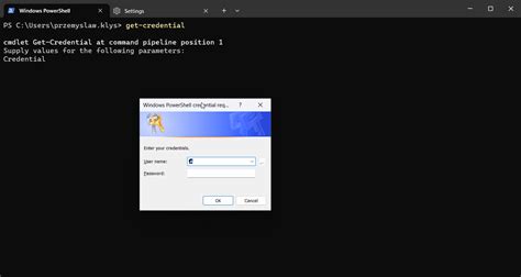terminal get credentials fails to open a prompt for password on 1 15
