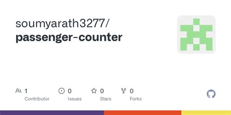 GitHub Soumyarath Passenger Counter