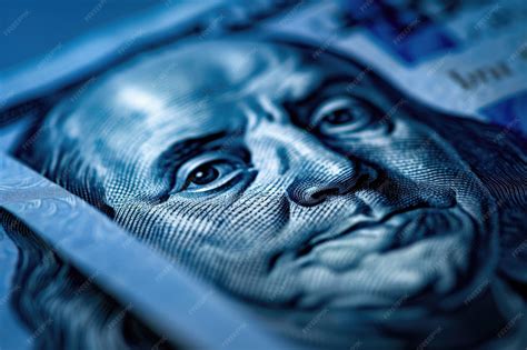 Premium Photo Money Blue A 100 Dollar Bill Featuring Benjamin
