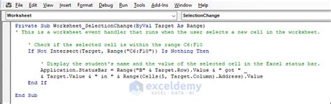 How To Use Excel VBA To Run A Macro When The Cell Value Changes 3