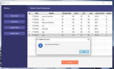 javafx crud data mahasiswa
