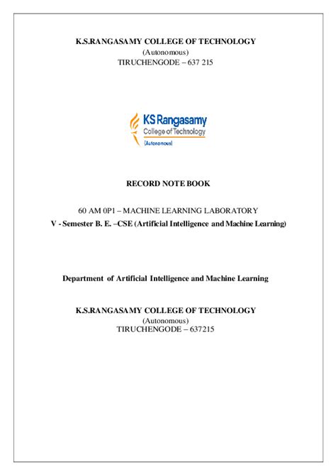 pdf machine learning lab manual