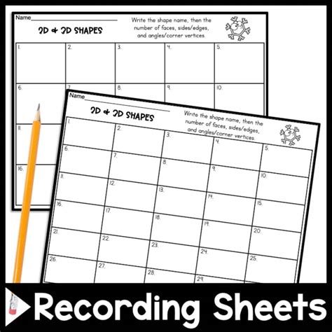 2d 3d Shapes In Real World Geometry Task Cards Faces Sides Edges Vertices