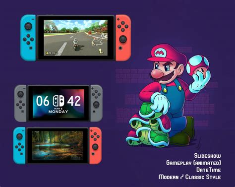 nintendo switch widget animated for xwidget by jimking on deviantart