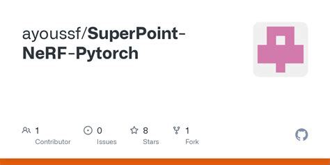 GitHub Ayoussf SuperPoint NeRF Pytorch
