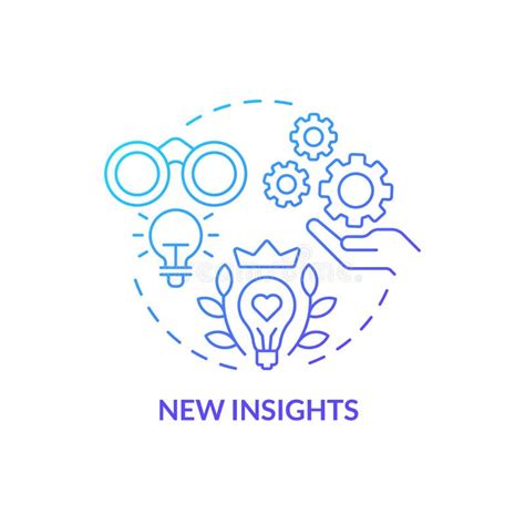 New Insights Blue Gradient Concept Icon Stock Vector Illustration Of