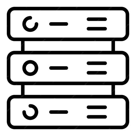 Premium Vector Server Cluster Icon Outline Server Cluster Vector Icon