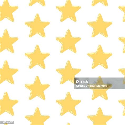 고립된 흰색 배경에 손으로 그린 낙서 별의 매끄러운 패턴 계절에 대한 스톡 벡터 아트 및 기타 이미지 계절 고풍스런 공휴일 Istock