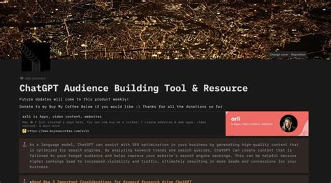 free chat gpt content resource notion template r chatgpt prompts