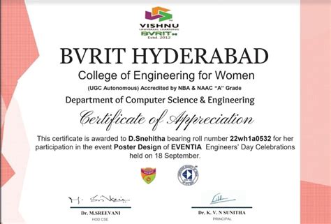 Snehitha D On Linkedin Engineersday Posterdesign Eventparticipation
