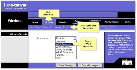 Linksys Router Configuration MCSnet