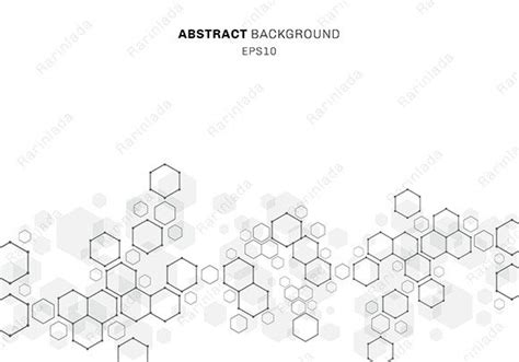 Abstract Hexagonal Molecule Structure Graphic By Rarinlada Creative Fabrica