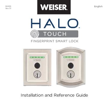 Weiser Halo Touch Fingerprint Smart Lock Installation Guide