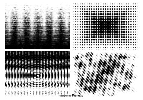 Halftone Pattern Set Vector Art At Vecteezy
