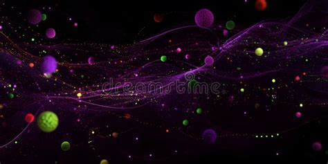 Streams Of Data Flow In A Flowing Wave Each Data Particle Is A Ball Some Data Points Are Green