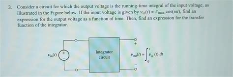 Solved Consider A Circuit For Which The Output Voltage Is Chegg