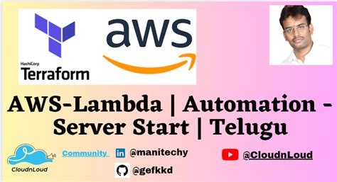 Aws Lambda Terraform Automation Server Start Telugu Cloudnloud Tech Community Medium