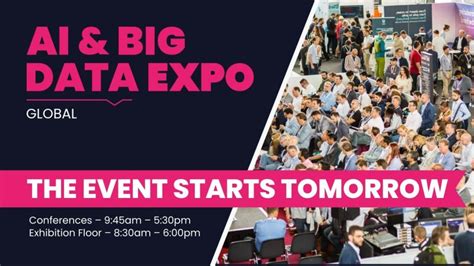 join us at aiandbigdataexpo tomorrow ai and big data expo world