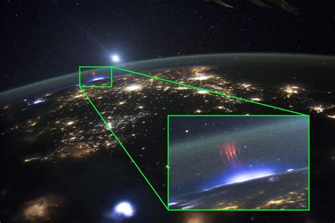 Nasa Captures ‘blue Jets And ‘red Sprites Above Thunderstorms From Space Nasa Captures ‘blue Jets And ‘red Sprites Above Thunderstorms From Space