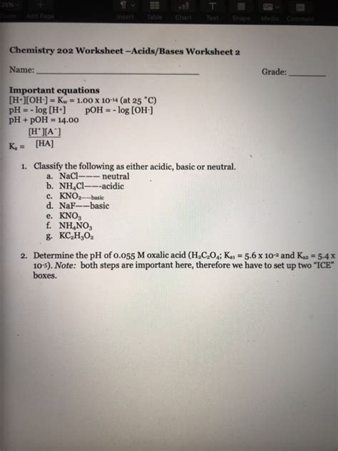 solved t t table chart text shape media comment chemistry