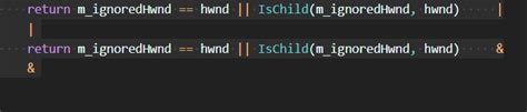 wordwrap splits between some double operators like or andand and