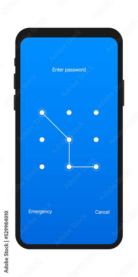 Screen Lock Authentication Password Smartphone Background Template