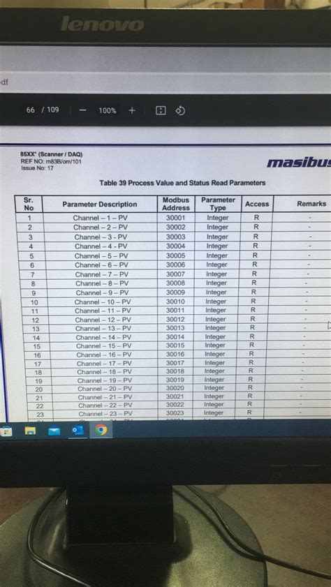 Communication Of 85xx Temp Scanner With Vision 120 Plc Over Modbus