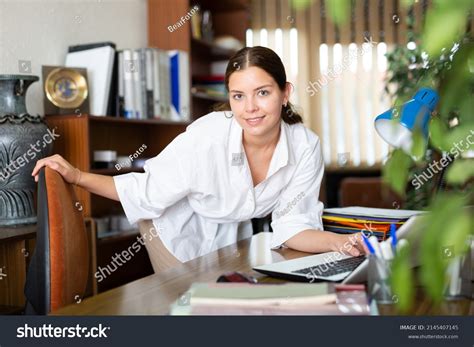 Sexy Business Woman Secretary Notebook Computer Stock Photo 2145407145 Shutterstock