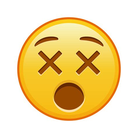 Face With Crossed Out Eyes Large Size Of Yellow Emoji Smile 30263883