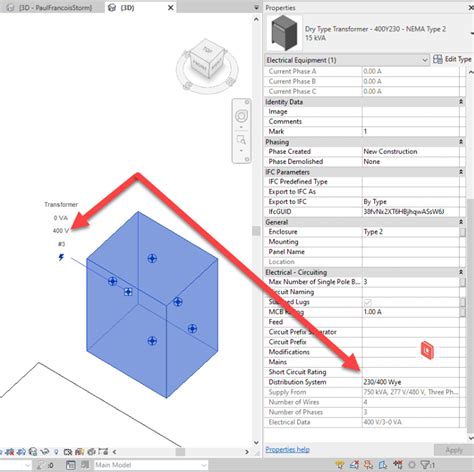 Revit 2024 Transformer To Transformer Circuiting Micrographics