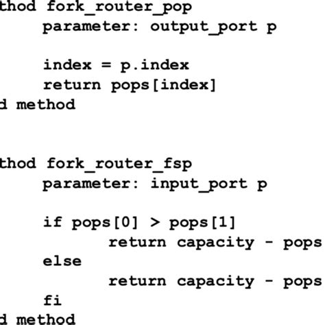Pseudocode For The Pop And Fsp Methods Of A Fork Router Download Scientific Diagram