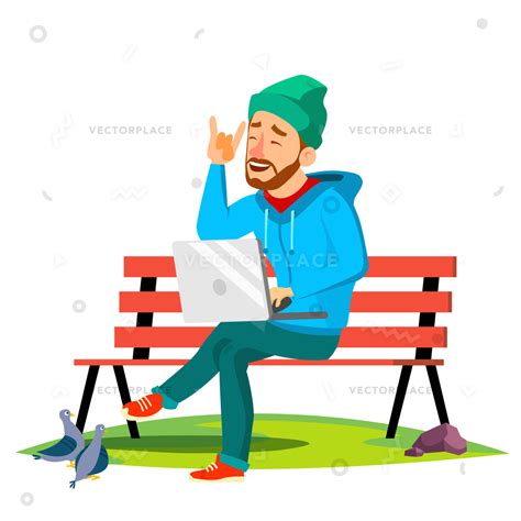 Man With Laptop Vector At Vectorified Com Collection Of Man With Laptop Vector Free For