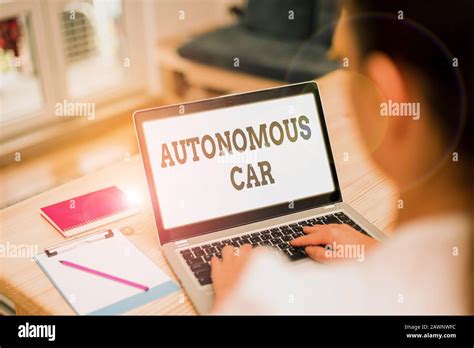 Handwriting Text Autonomous Car Conceptual Photo Vehicle That Can Guide Itself Without Human