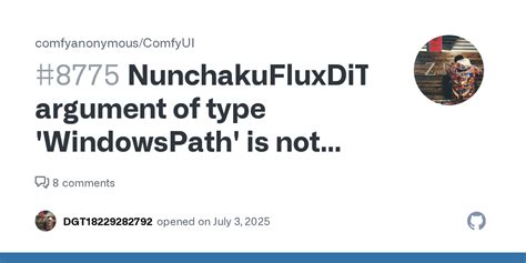 Nunchakufluxditloader Argument Of Type Windowspath Is Not Iterable